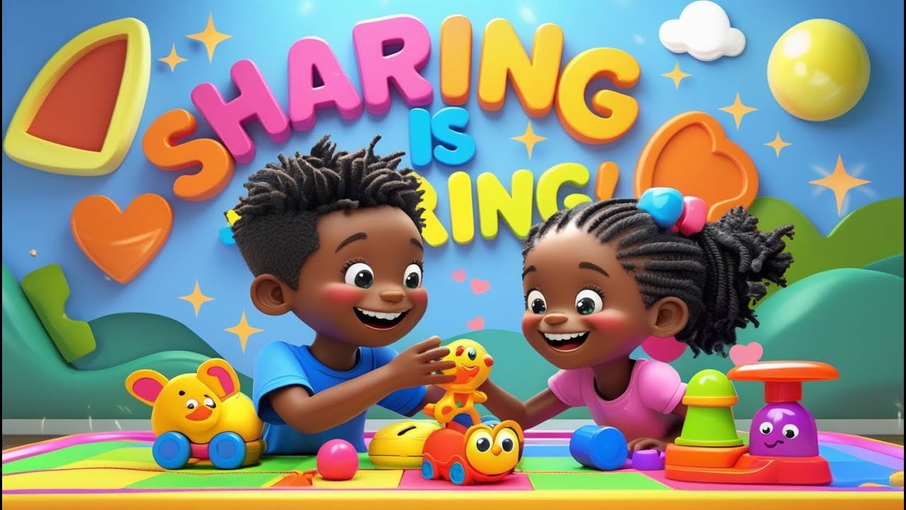 Sharing is Caring | Kids Song About Sharing Toys, Food & Kindness - YouTube