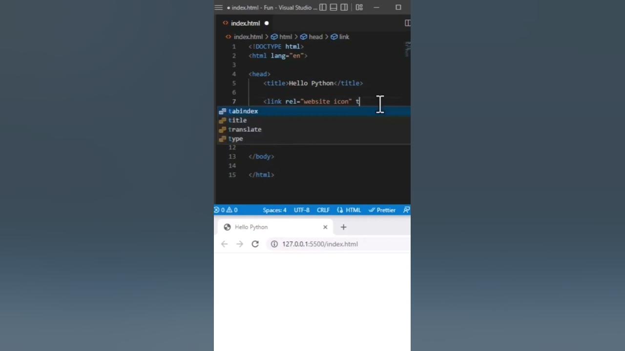 How to add favicon in html? - YouTube