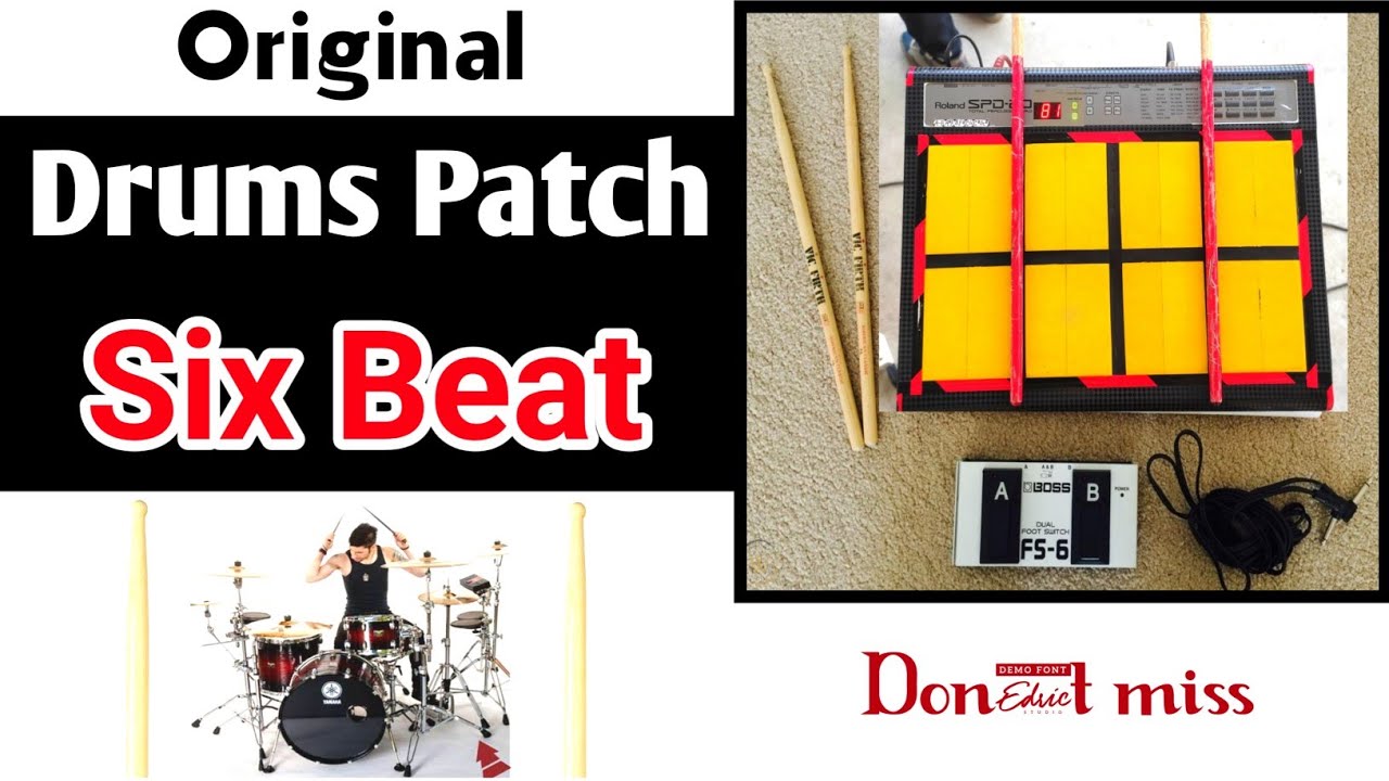 Original Drums Patch | Six Beat | octapad music - YouTube