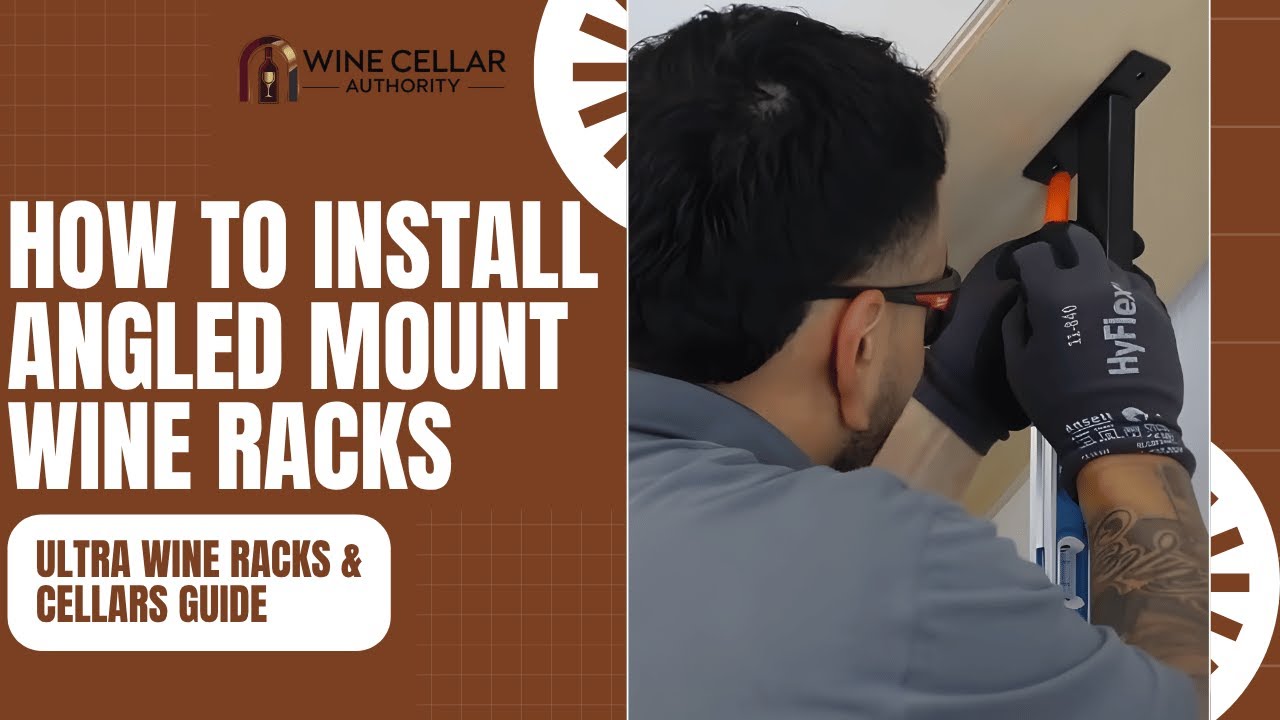 How to Install Angled Mount Wine Racks | Ultra Wine Racks & Cellars ...