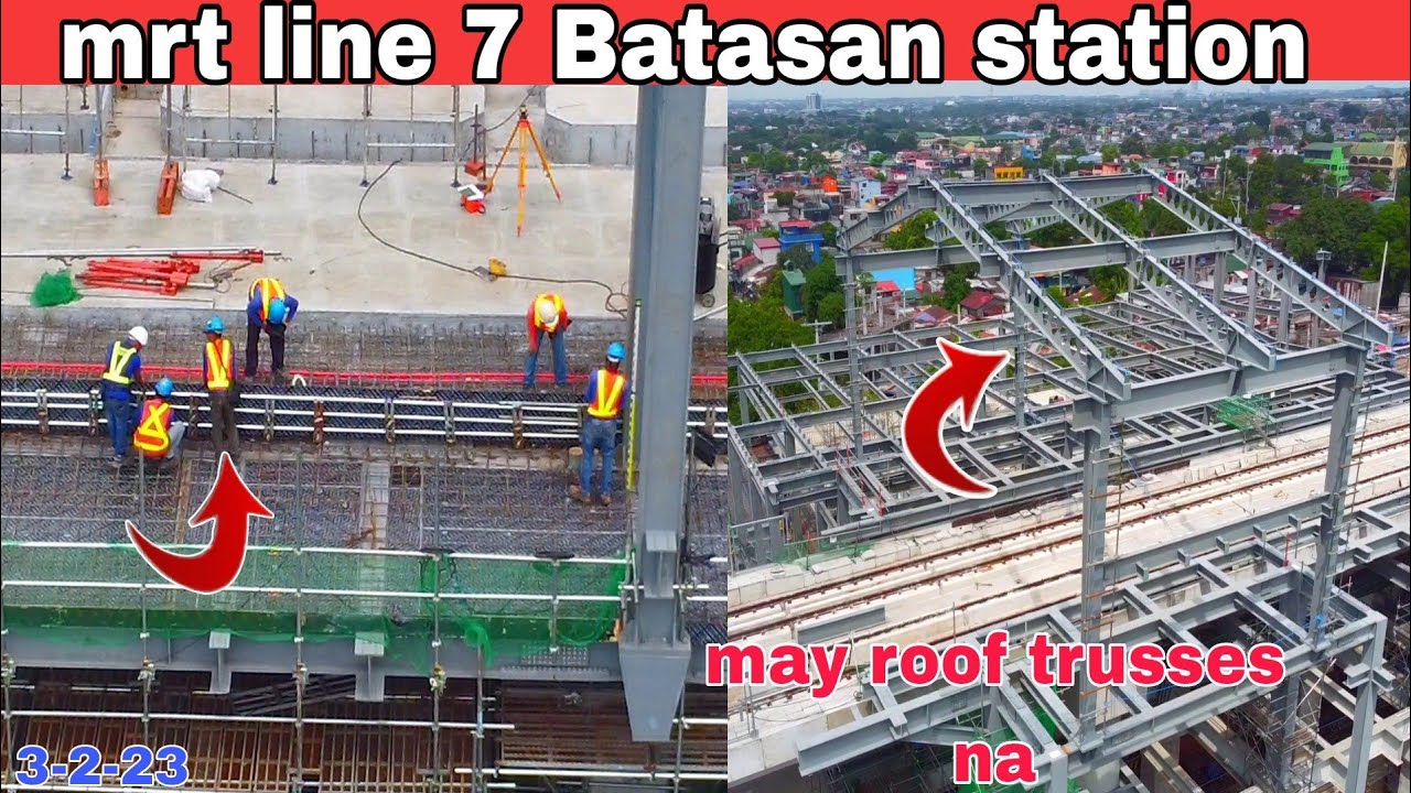 may roof trusses na|BATASAN STATION MRT LINE 7|3-2-23|RUEL'S TV - YouTube