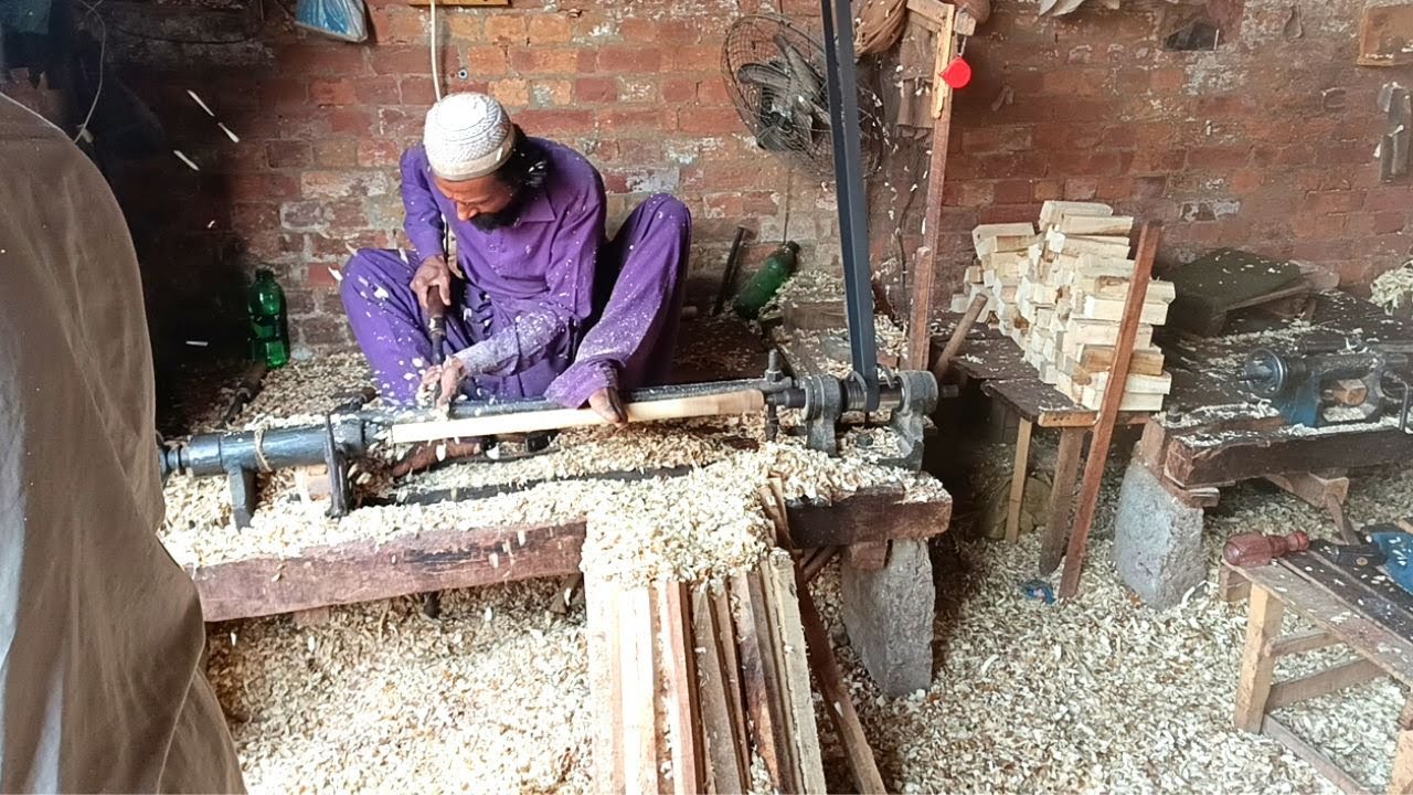 How To Make Wood Stick | Full Process Making Wood Stick | Lakri ka kam ...