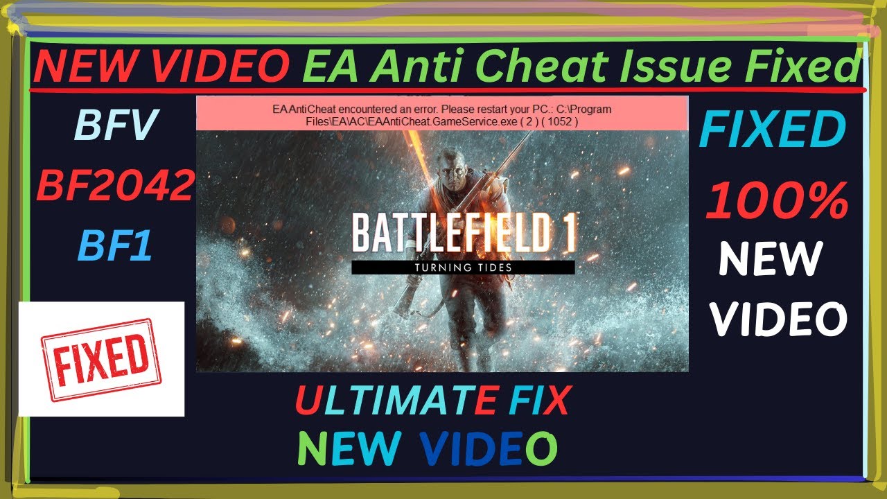 EA Anti Cheat Ultimate fix #anticheats #easy #battlefield - YouTube