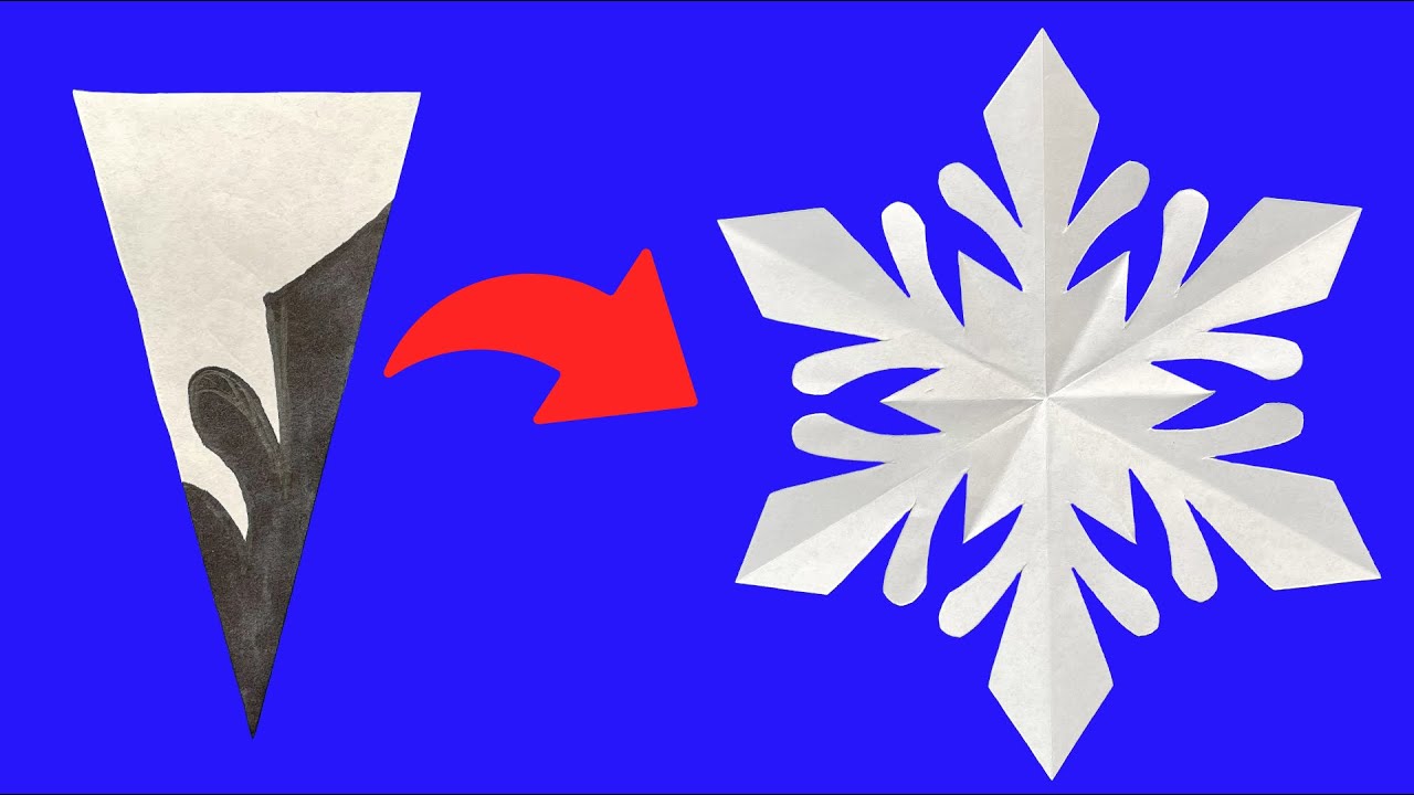 Comment faire un flocon de neige en papier 9 Kirigami Flocon de neige ...