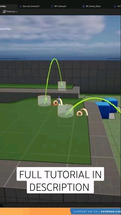 Enemy AI Jumping to Chase Player using Nav Links in Unreal Engine 5 #ue5 #gamedev #combat # ...