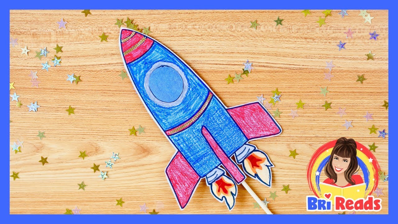 How to Draw a Rocket | Draw Along for Kids | Bri Draws - YouTube