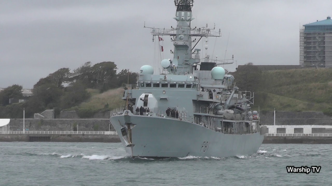 HMS SUTHERLAND F81 LEAVES DEVONPORT NAVAL BASE AT DEVIL'S POINT - 23rd ...