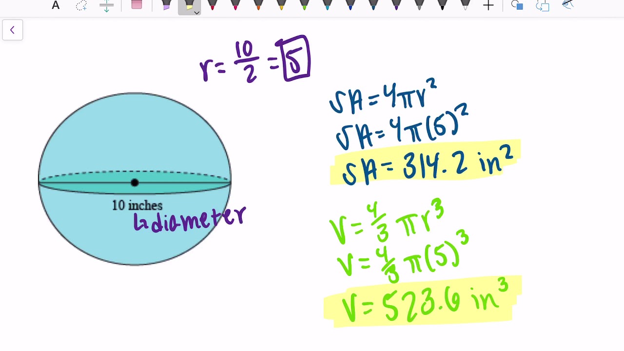 Volume And Surface Area Of Spheres Part 2 YouTube volume-and-surface-area-of-spheres-part-2-youtube