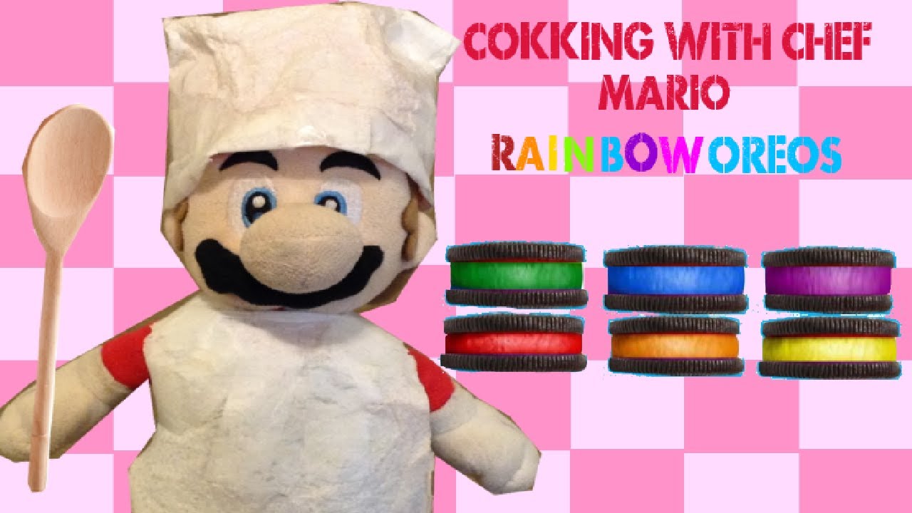 SuperMolan134 Cooking with chef Mario Rainbow Oreo's - YouTube