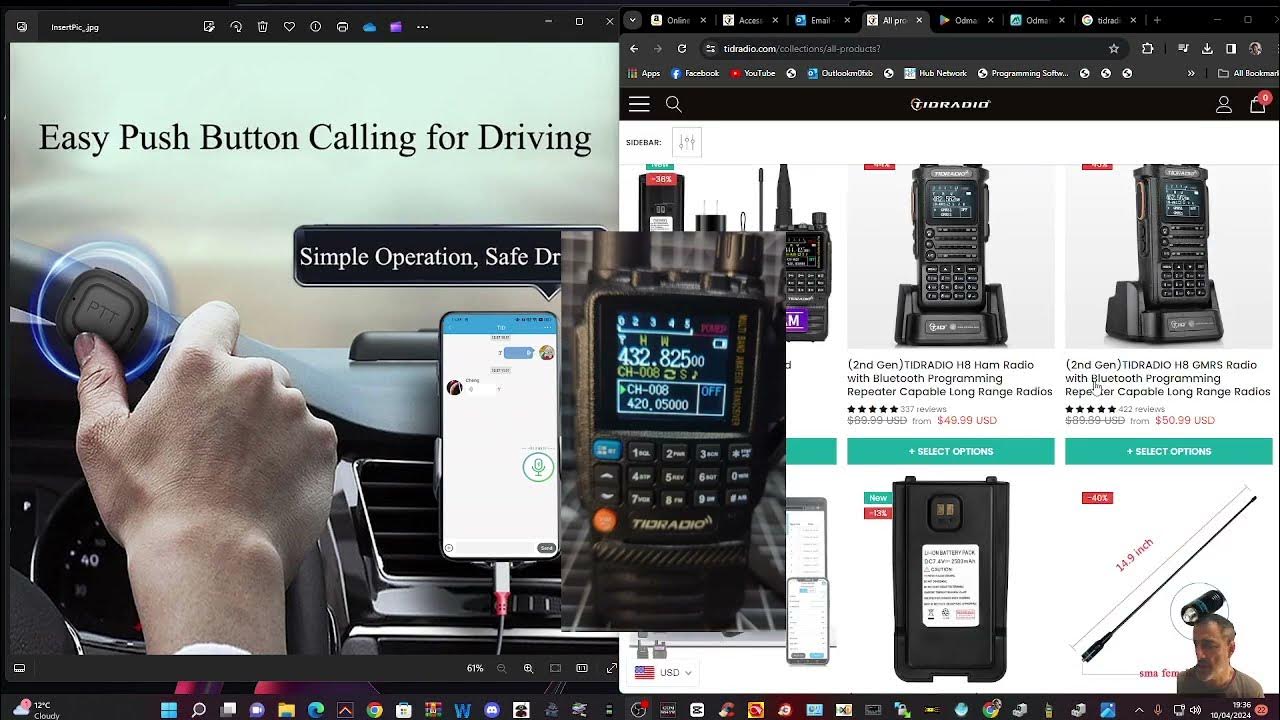 TID RADIO - NEW PTT BUTTON 7 Bluetooth Programing - YouTube
