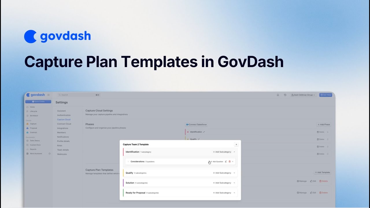 Capture Plan Templates - YouTube