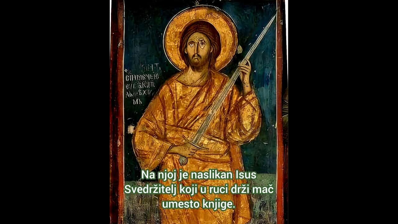 Jedina freska na svetu na kojoj Isus Hrist drži mač, nalazi se u Srbiji - YouTube