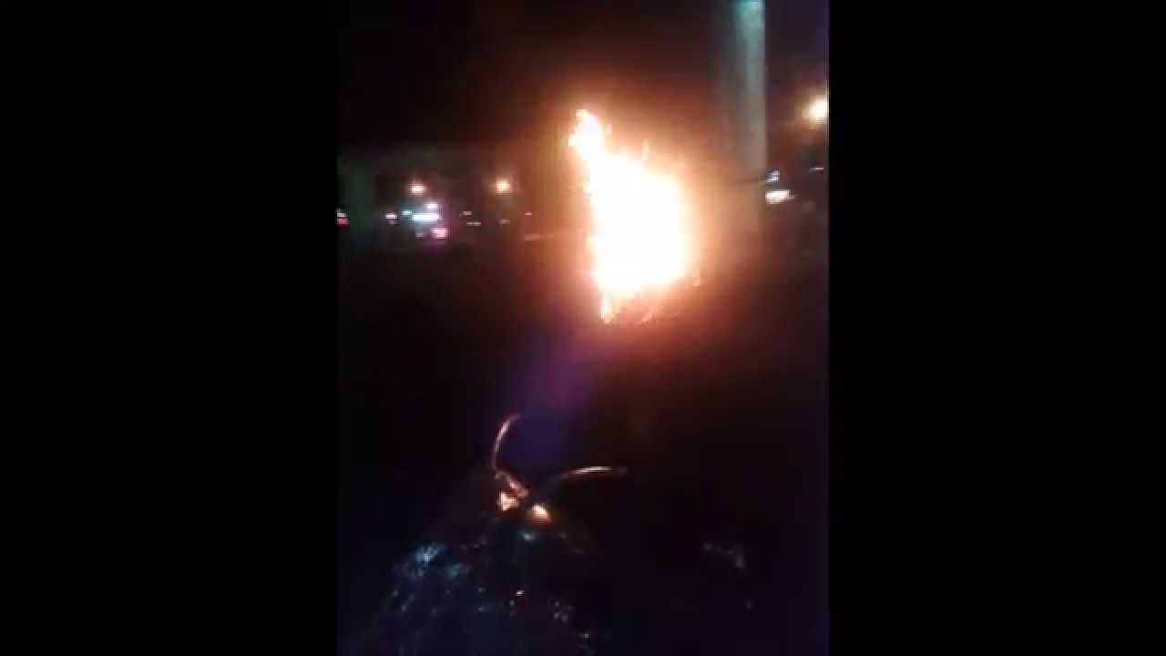 Ghost Rider costume arrives ablazed in flame - YouTube