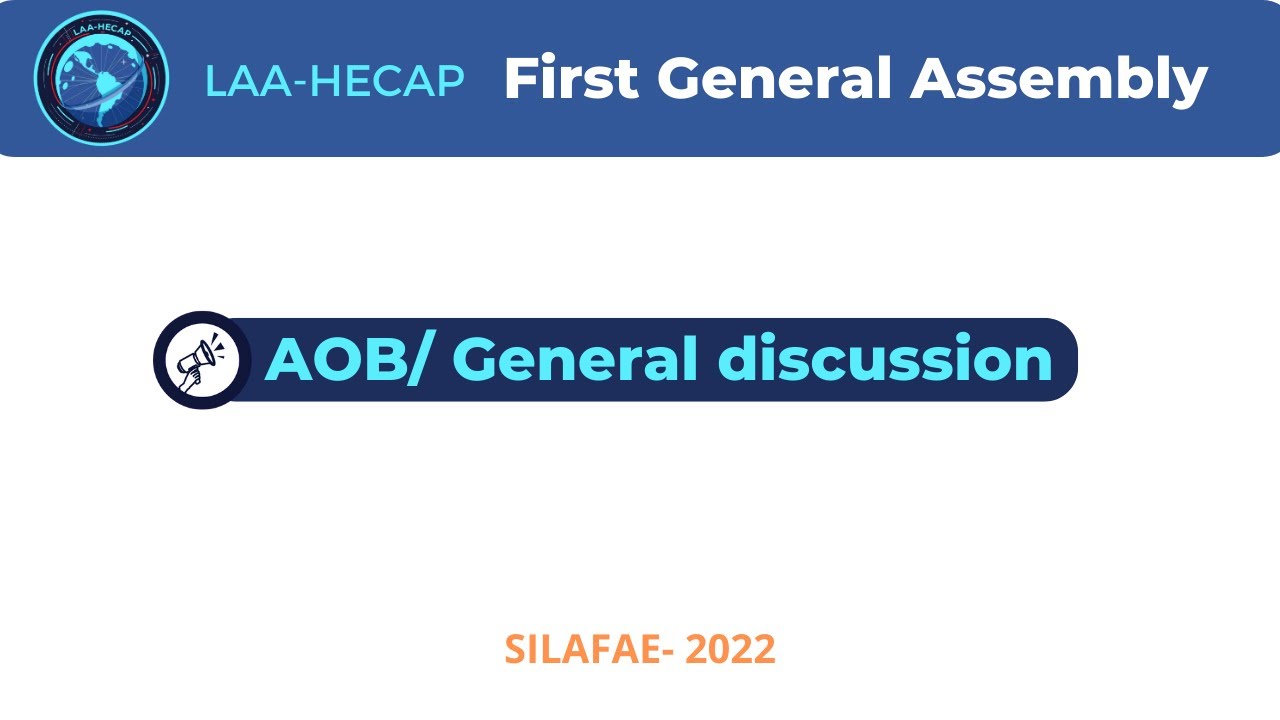 General Asambly LAA-HECAP - AOB - YouTube