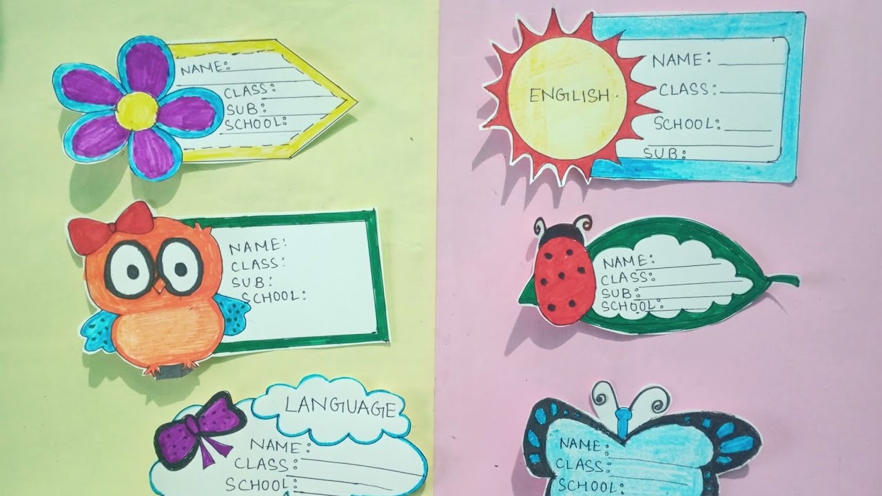 6 easy handmade name slips/ easy/nameslips - YouTube