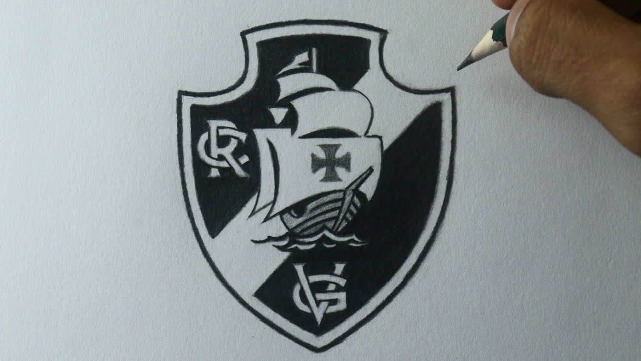 Como desenhar o Escudo do Vasco PASSO A PASSO narrado - YouTube