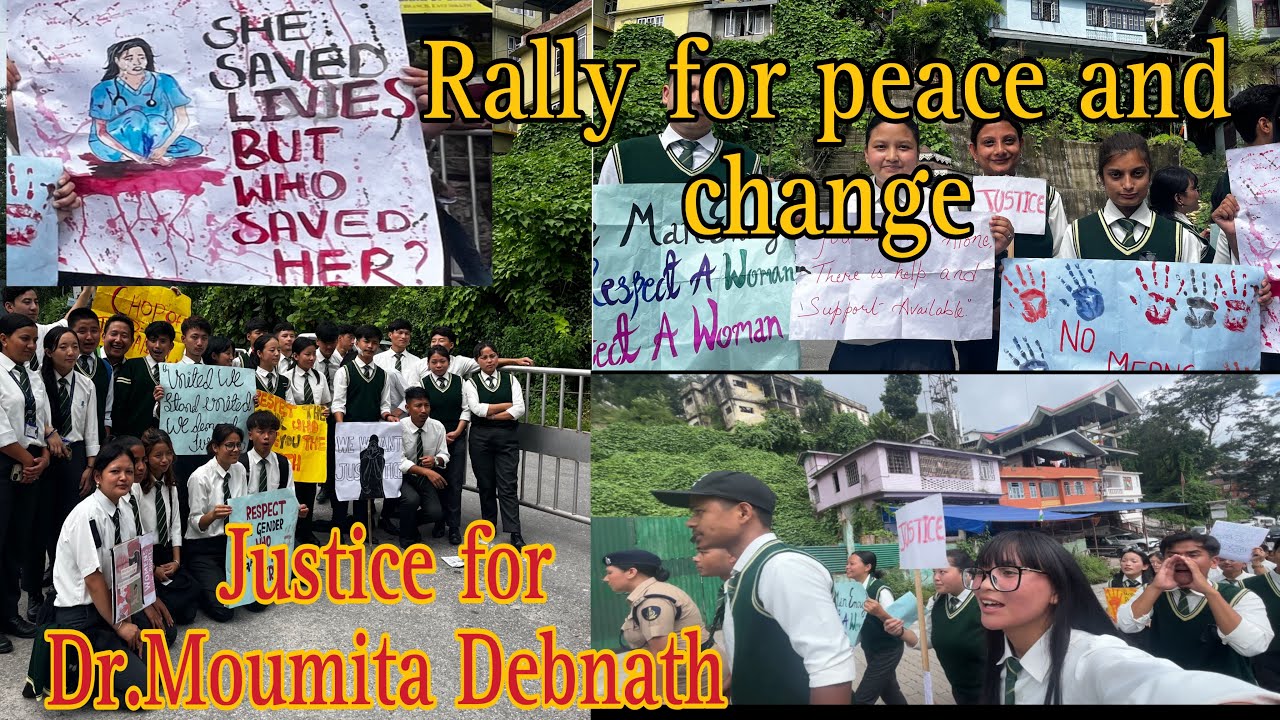 NBBGC Students Hold peaceful Rally in Gangtok || - YouTube