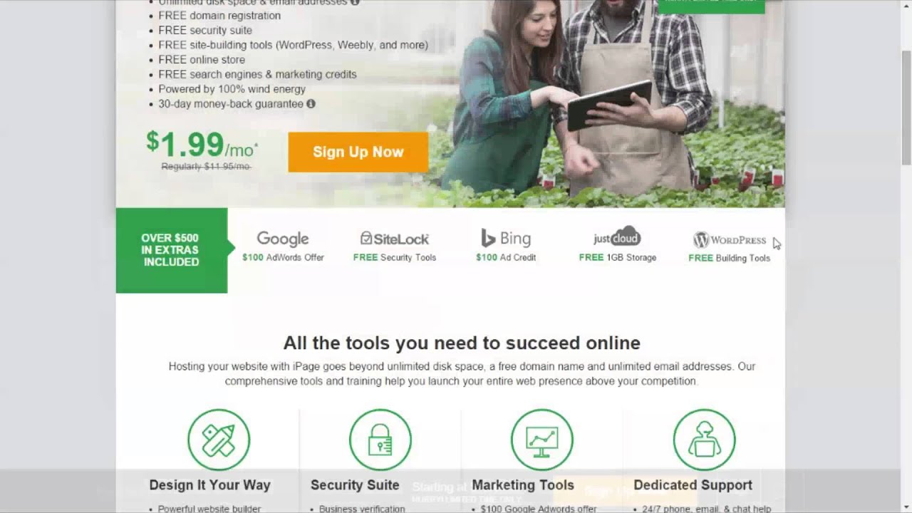 How To Make A Website Easily With iPage - YouTube