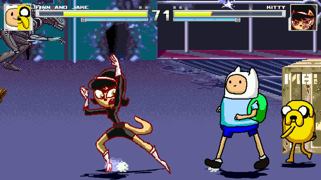 MUGEN Finn and Jake vs Kitty Katswell - YouTube