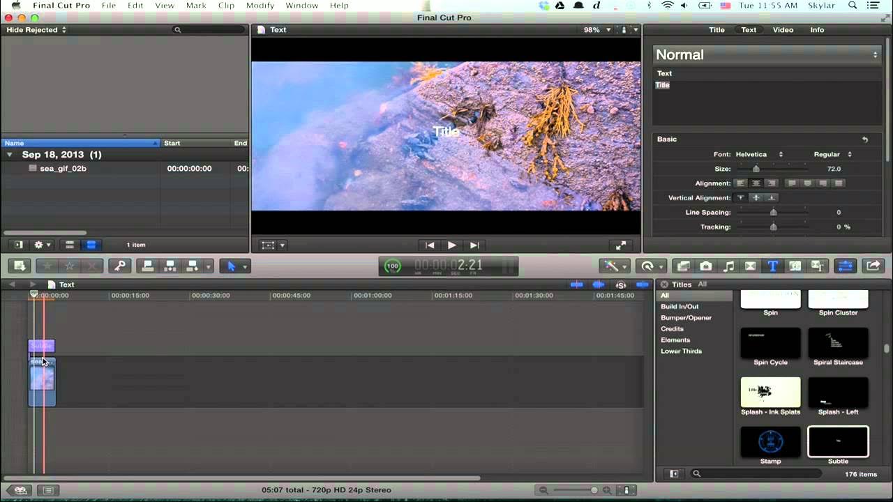 Adding Text to Canvas in Final Cut Pro X : Tech Tips & Tricks - YouTube