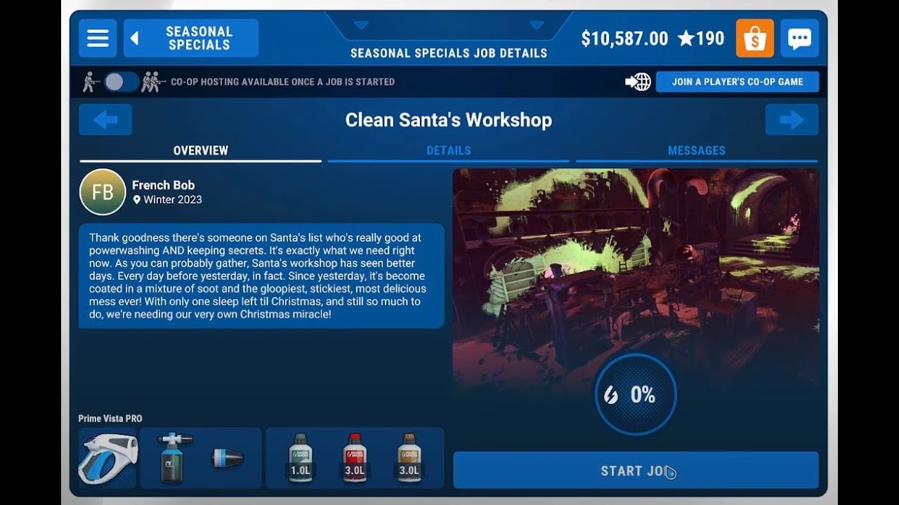 PowerWash Simulator - Clean Santa's Workshop / 4x Speed - YouTube