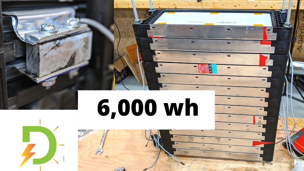 LG 6kwh Powerwall, Part 1, Joining Cell Tabs Together - YouTube