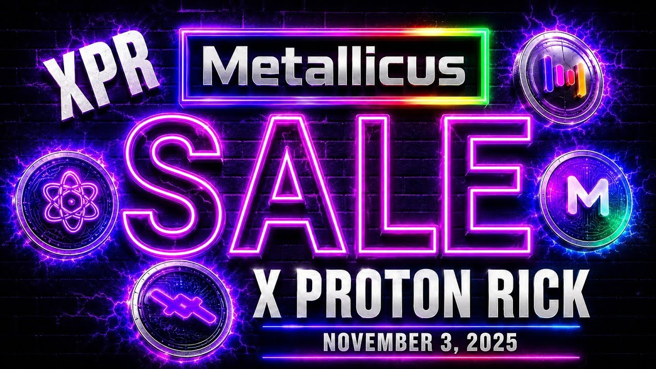 ⚛ MEGA SALE 🏷️ XPR Network - Metallicus - Webauth - Metal Blockchain ...