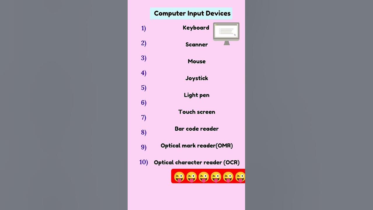 computer input devices @gulabgurucomputer @STPComputerEducation @ExplainingComputers - YouTube