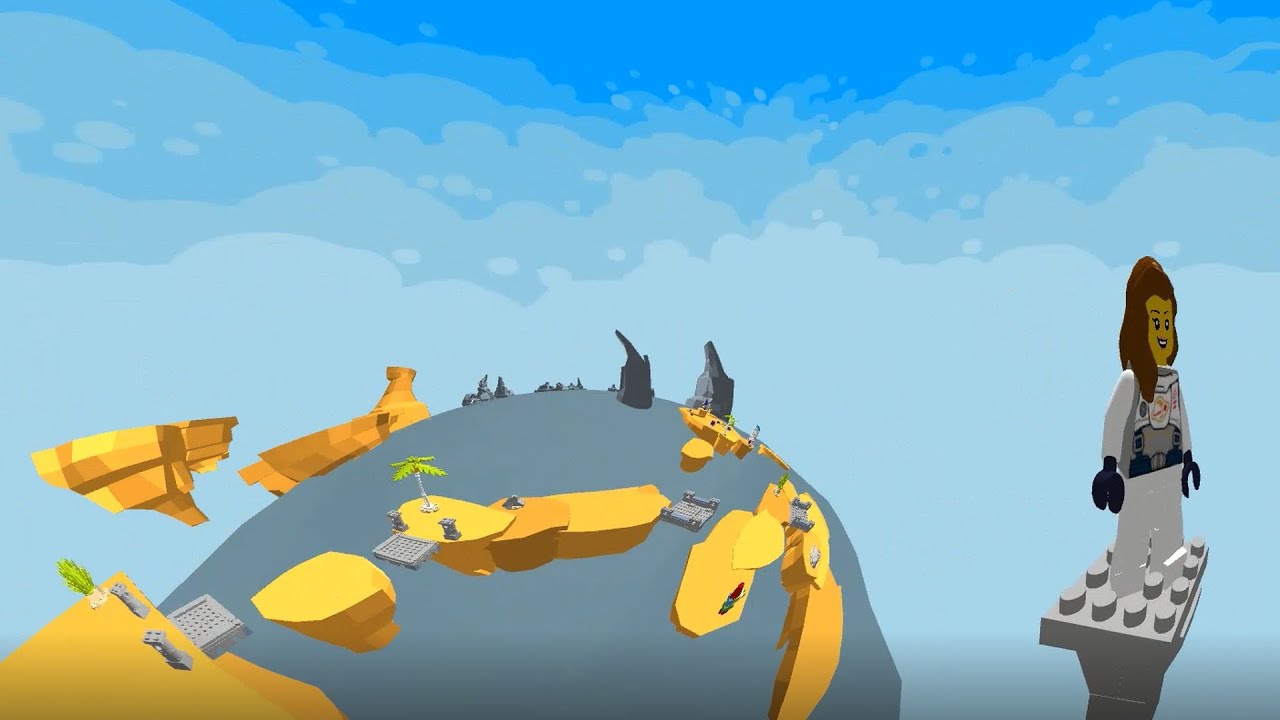 Game experience in spherical and hyperbolic geometry - YouTube