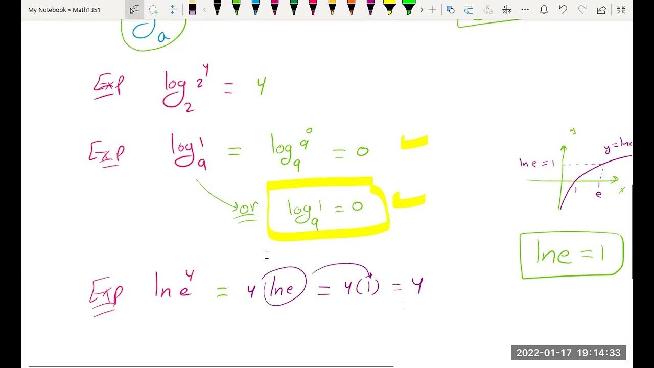 5.2 Part 2 Logarithmic Properties - YouTube