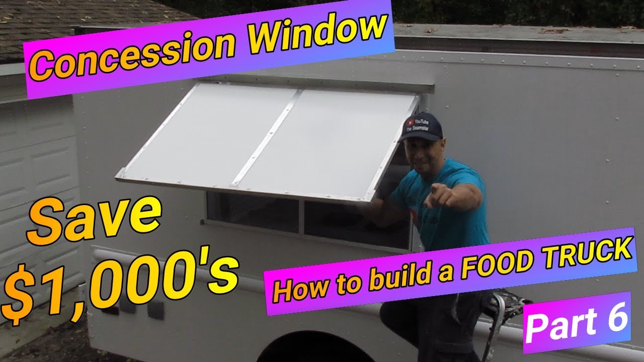 How To Build A FOOD TRUCK Concession Window Cover YouTube
