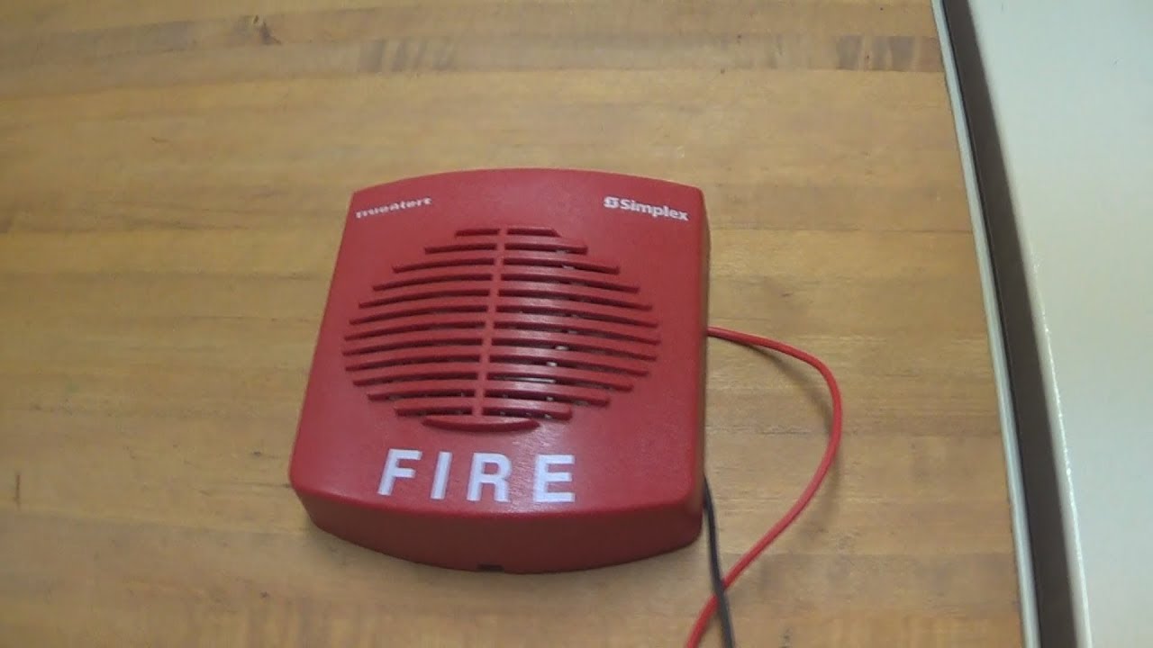 Simplex 4901-9820 TrueAlert Horn Test - YouTube