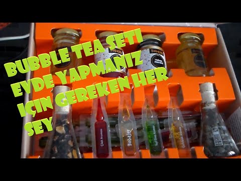 Bubble Tea/ Baloncuklu Çay hazır Kutu Seti