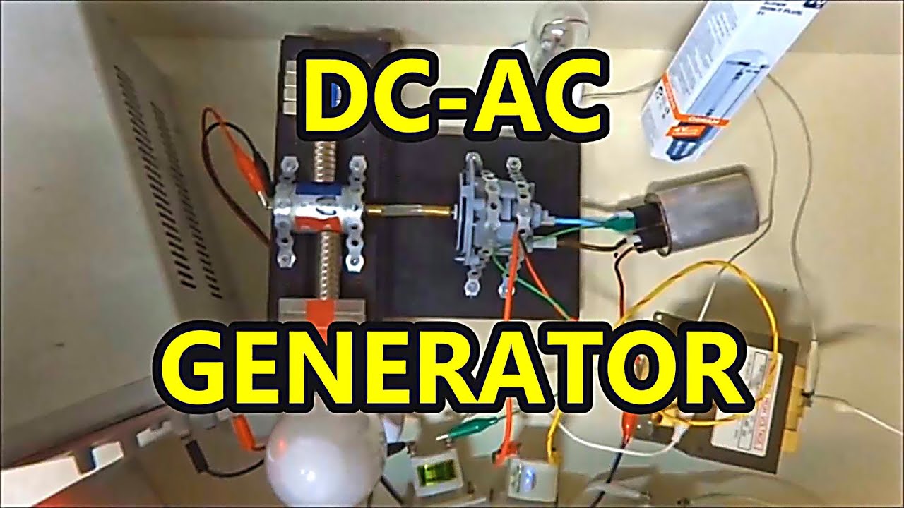 DC Motor to AC Generator | Gerard Morin AC Magnet Generator Replication ...
