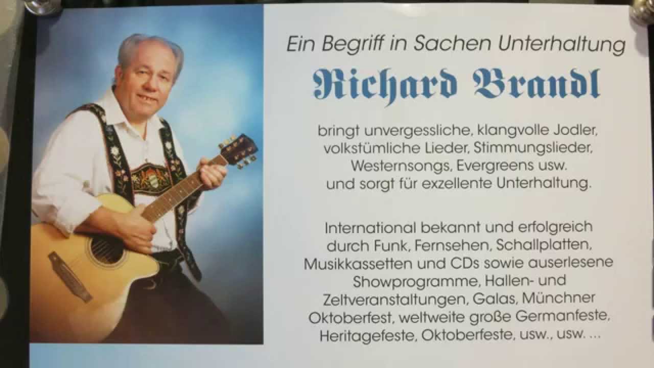 Richard Brandl aus Landshut (Bayern) - Jodler - Yodeling - YouTube