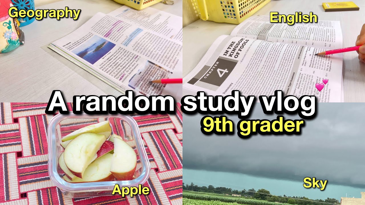 A random study vlog 🎀| 9th grader | MOTIVATION | study vlog *CBSE* - YouTube