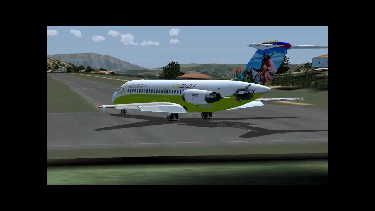 DC-9 LANDING AND TAKE OFF AT MANIZALES AIRPORT- COLOMBIA - YouTube