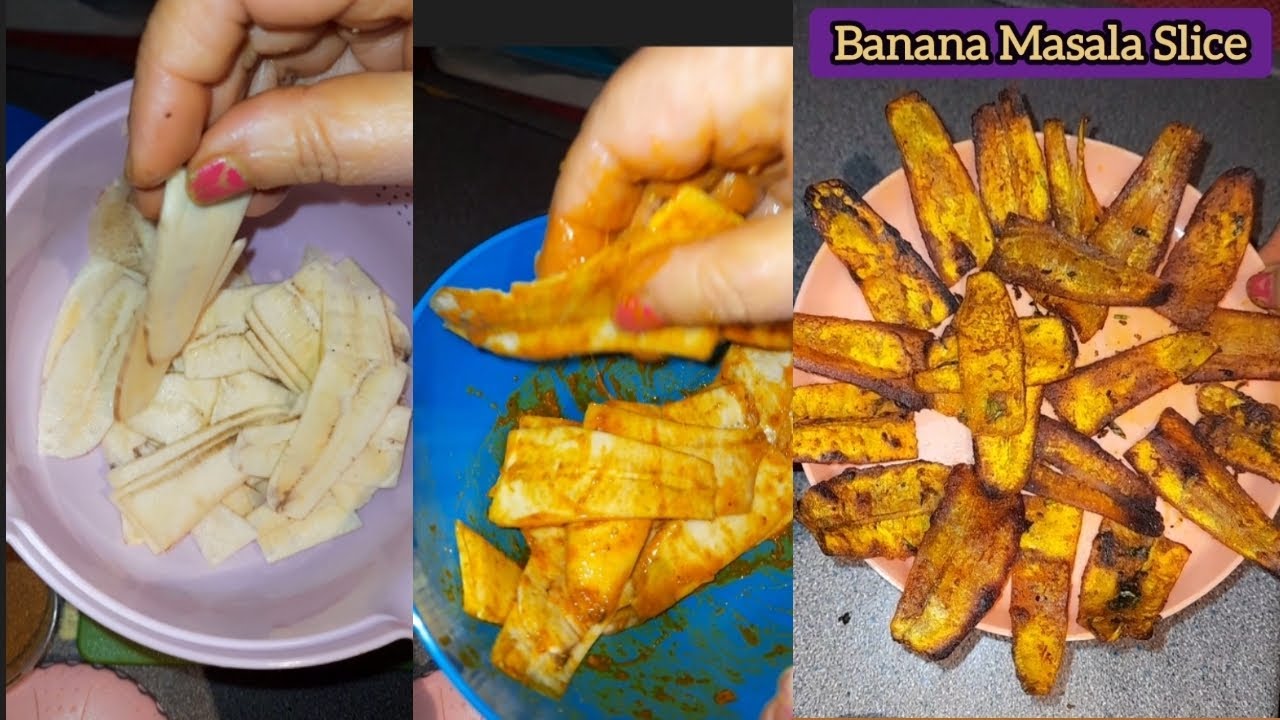 Banana Masala Slice | Snithas Kitchen | हरे केले के मसलेदार सलाइस जरूर ...