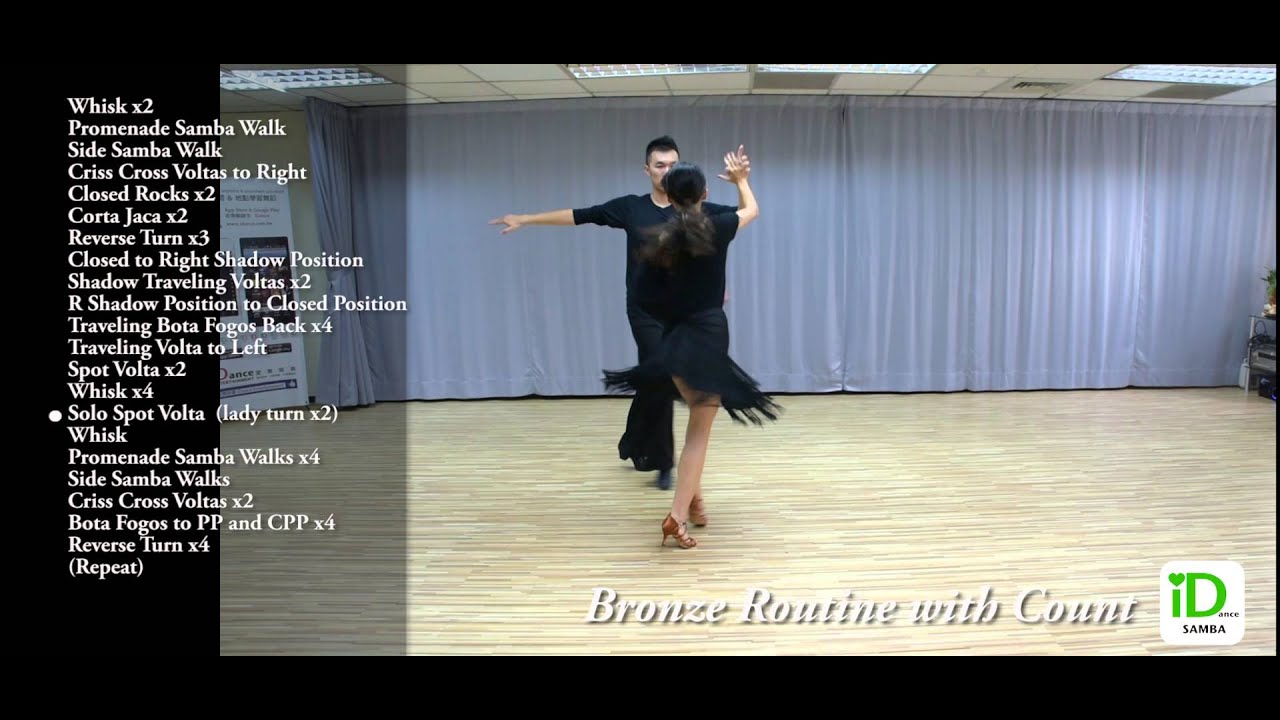 Samba Bronze Routine Count 01 - YouTube