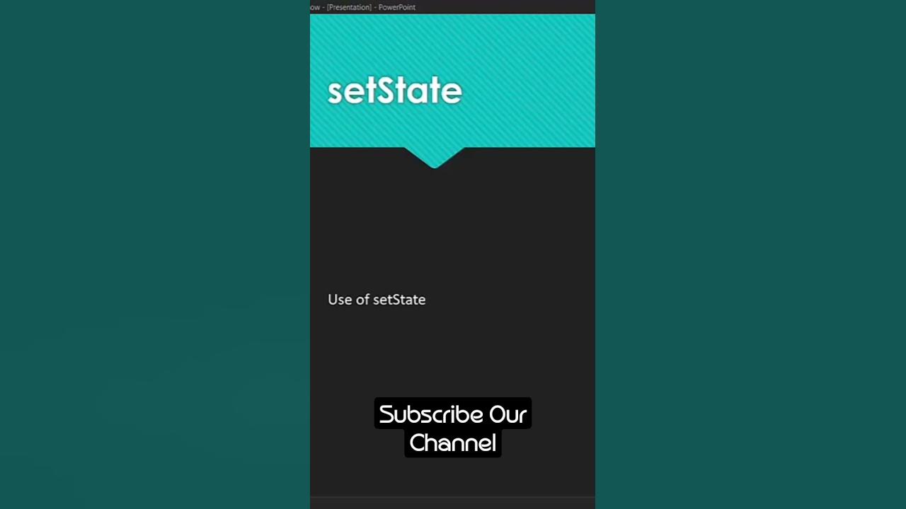 Setstate React Reactjs Reactjstutorial Shorts Shortsvideo Viral Viralvideo Youtube