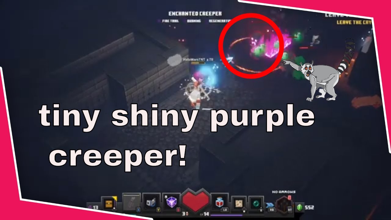 Wait! I want to see the shiny purple creeper. dont blow up!! minecraft ...