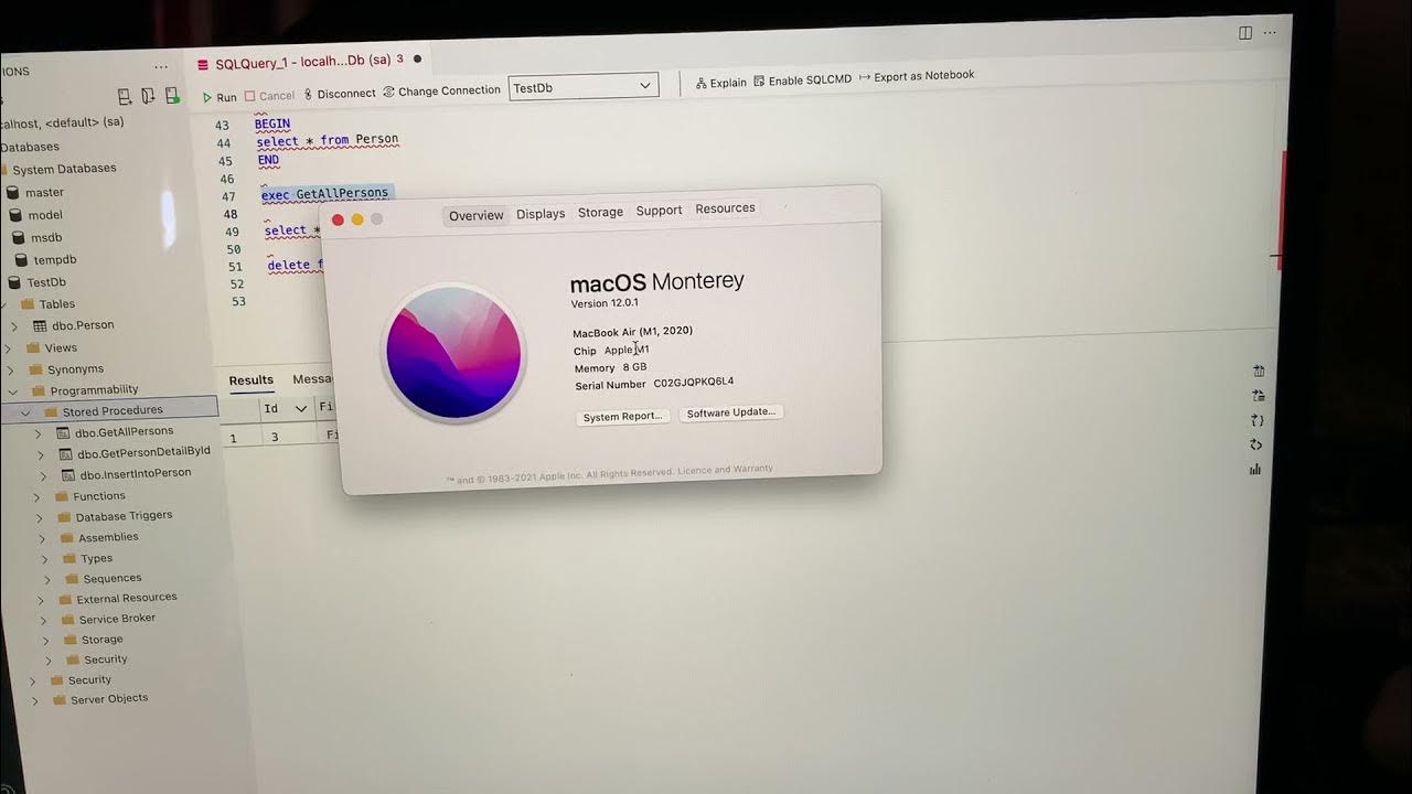 Docker sql server on Macbook M1 - YouTube