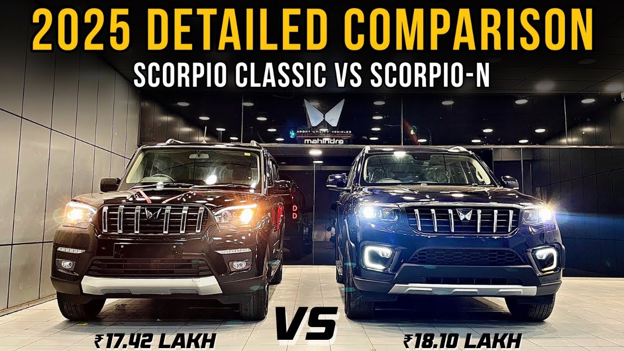 2025 SCORPIO CLASSIC VS SCORPIO-N COMPARISON 🔥 RUTBA VS FEATURE 🤨 - YouTube
