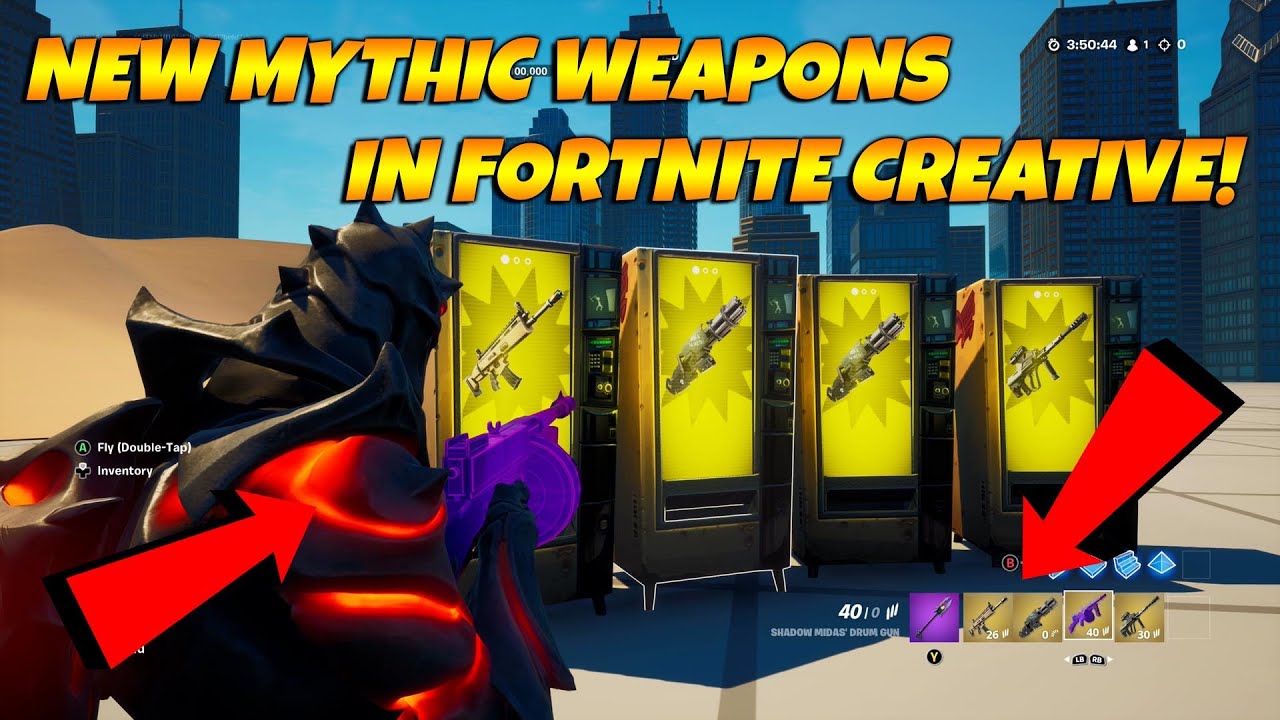MYTHIC Weapons Are NOW In Fortnite Creative! SECRET NEW MYTHIC UPDATE ...