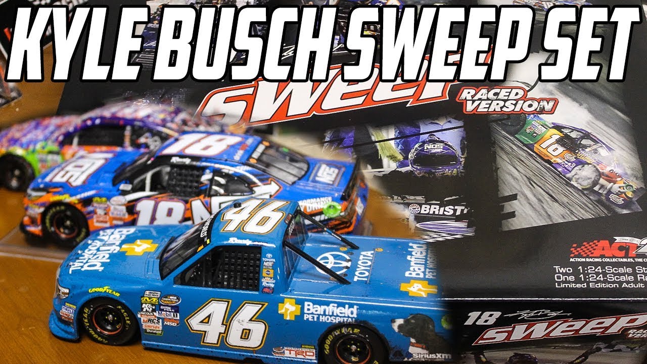 Kyle Busch 2017 Bristol Sweep Set Unboxing/Review - YouTube