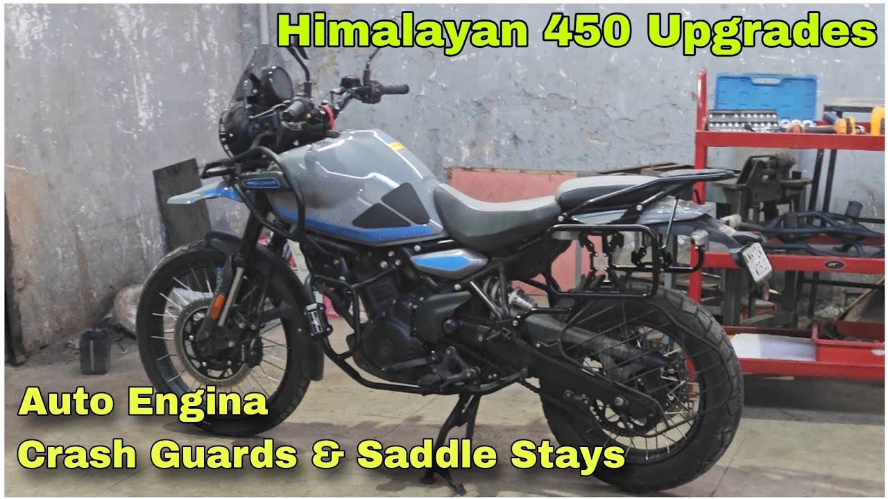 Himalayan 450 Mods | AutoEngina Crash Guards & Saddle Stays | Update on ...
