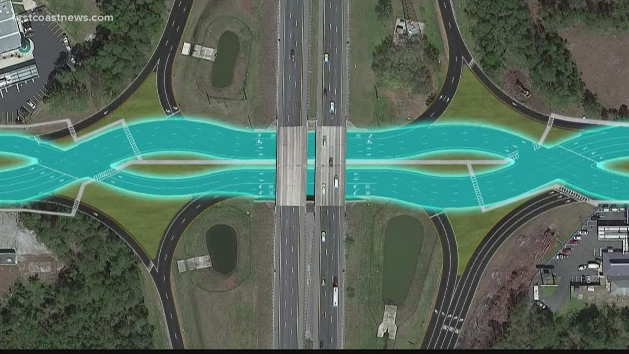 Jacksonville's first 'diverging diamond' traffic pattern opens Monday ...