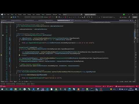 App Store Server notification v2 - C# Implementation with dot net core web api - YouTube