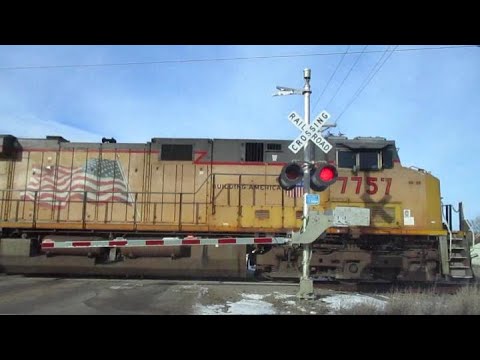 UP 7757 North MNPSS Filmed In Medford Township MN (2-19-2024) - YouTube