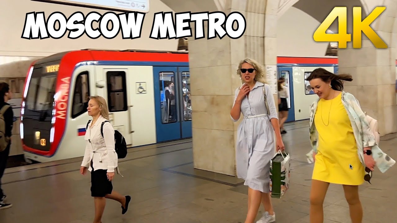 [4K] Life in the beautiful Moscow metro 🚇 | Moscow Russia 🇷🇺 - YouTube